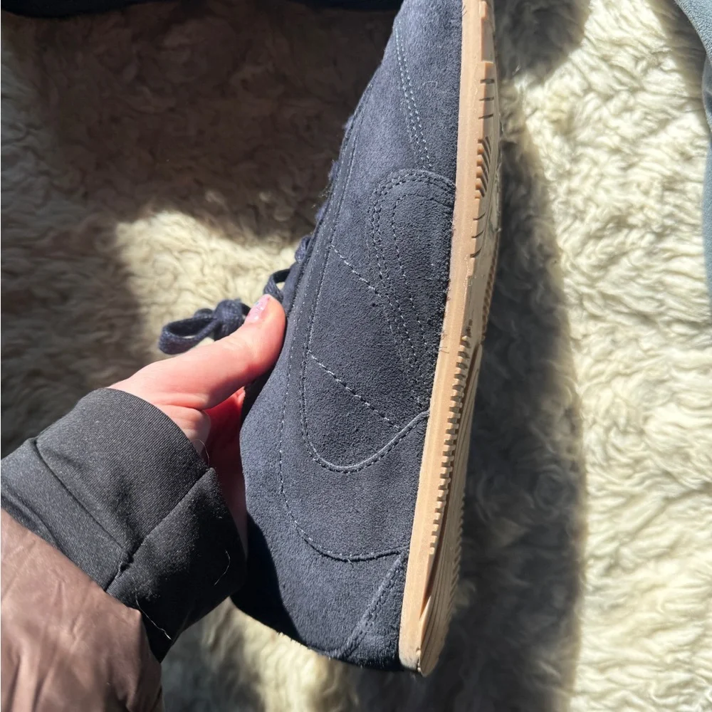 COS | Shoes | Cos Minimal Suede Sneakers Navy | Poshmark